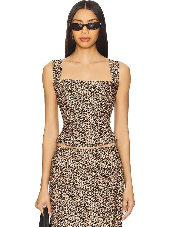 Miaou Imogene Corset - Leopard