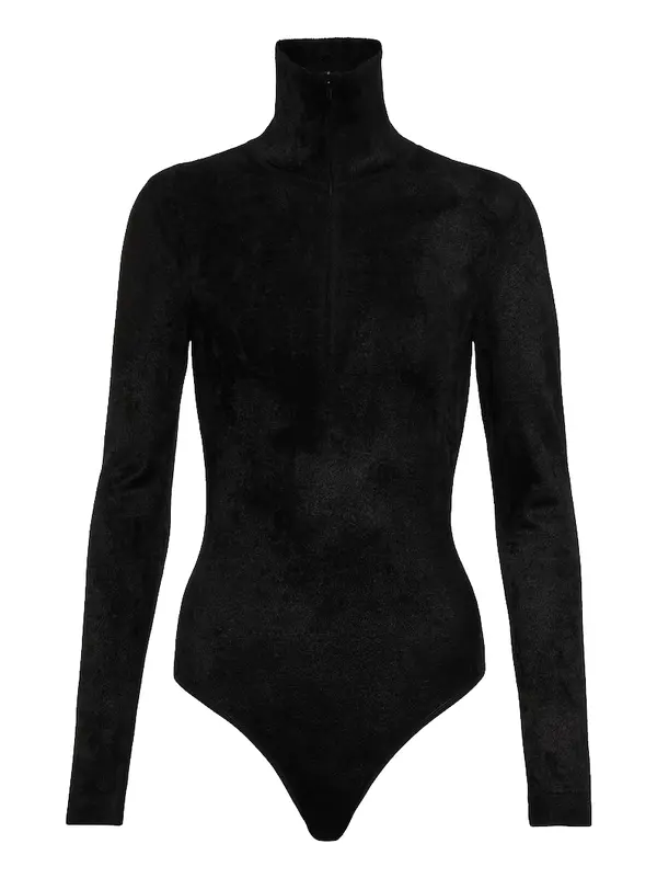 Alaïa Turtleneck Bodysuit - Black