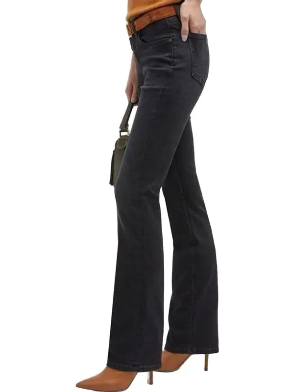Lafayette 148 New York Mercer Kick Flare Jean - Gray