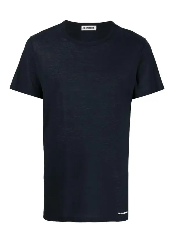 JIL SANDER Crew-neck Fitted T-shirt - Blue