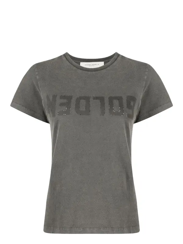 GOLDEN GOOSE Logo-print T-shirt - Grey