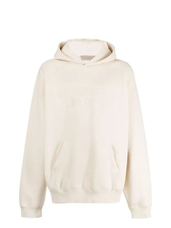 Fear Of God Logo-print Hoodie - Neutrals