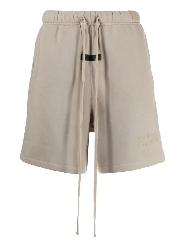 Fear Of God Solid-color Track Shorts - Grey