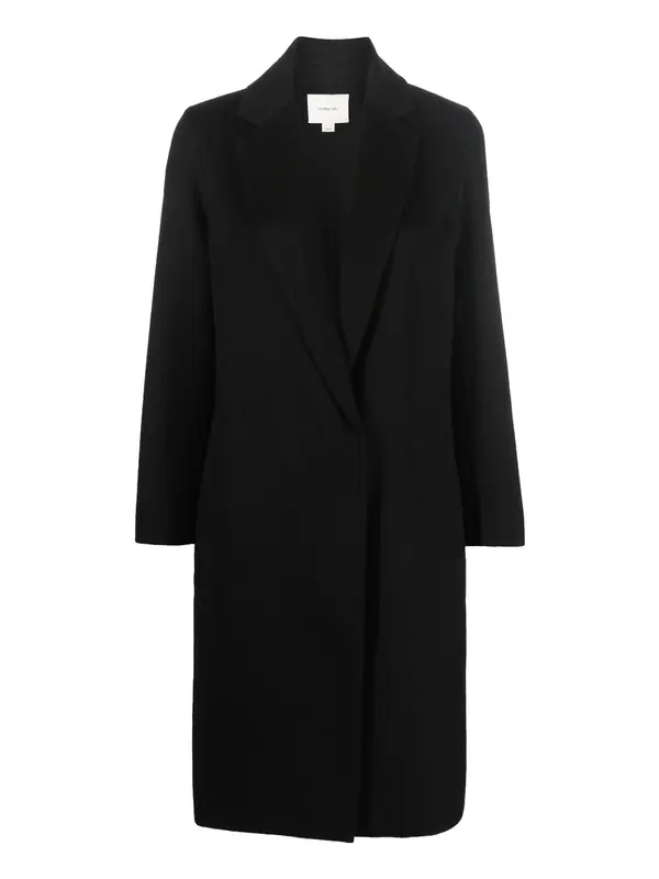 Vince Single-breasted Coat - Black