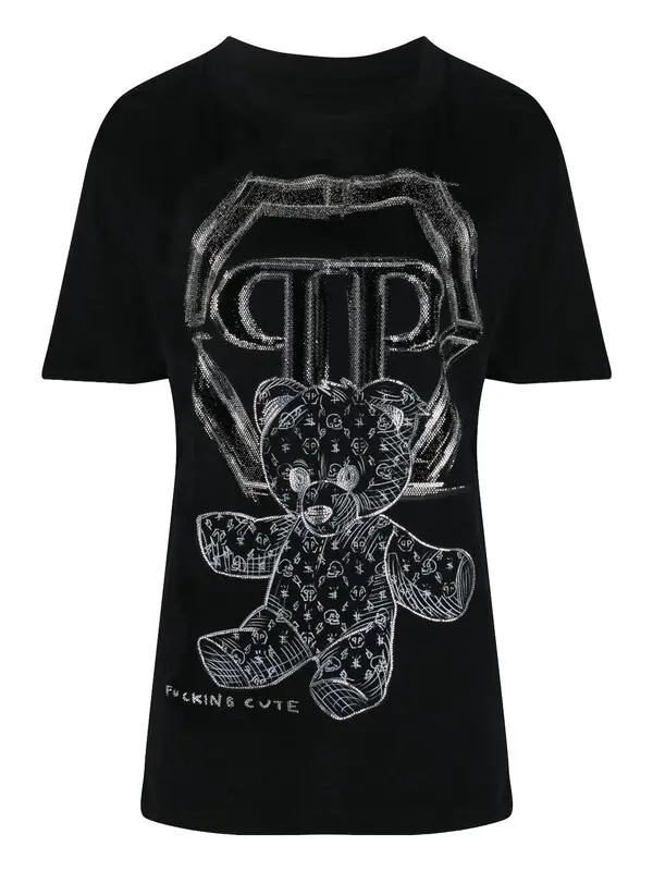 Philipp Plein Teddy Bear-printed T-shirt - Black