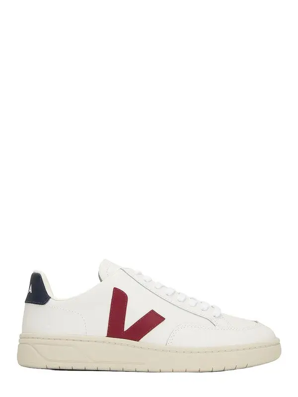 VEJA V-12 Sneaker - Extra White & Marsala Nautico