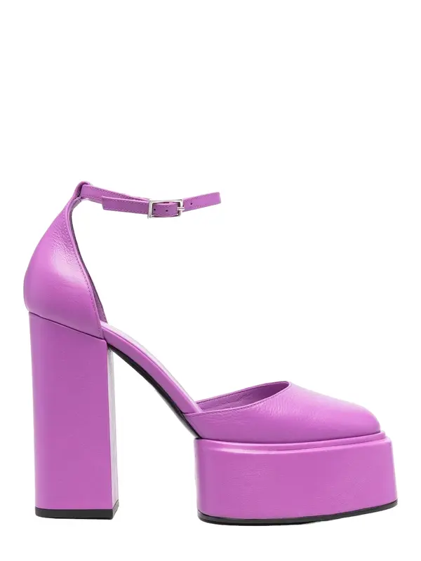 3JUIN Platform-sole 80mm Pumps - Purple