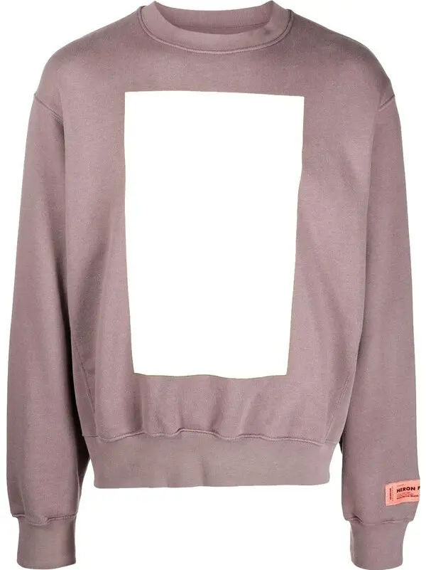Heron Preston Graphic Print Crewneck Sweatshirt - Grey