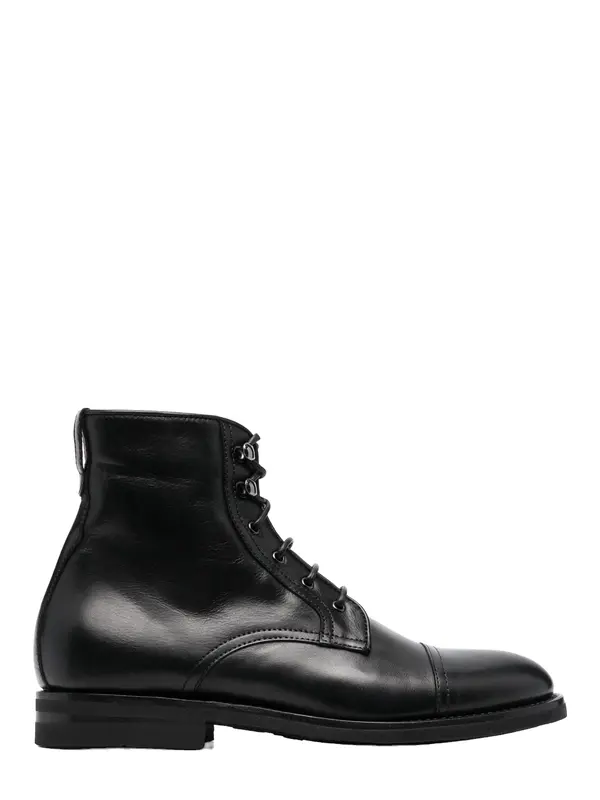SCAROSSO Paola Lace-up Ankle Boots - Black