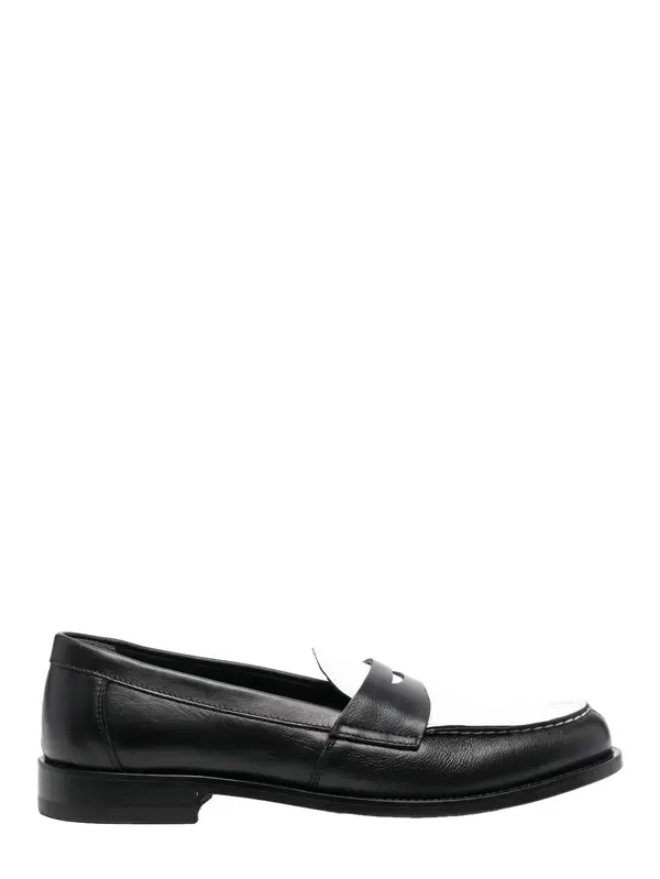 SCAROSSO Two-tone Loafers - Black