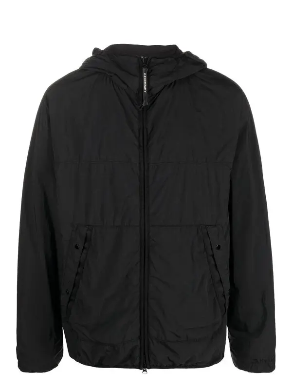 C.P. COMPANY Goggles-detail Hooded Jacket - Black