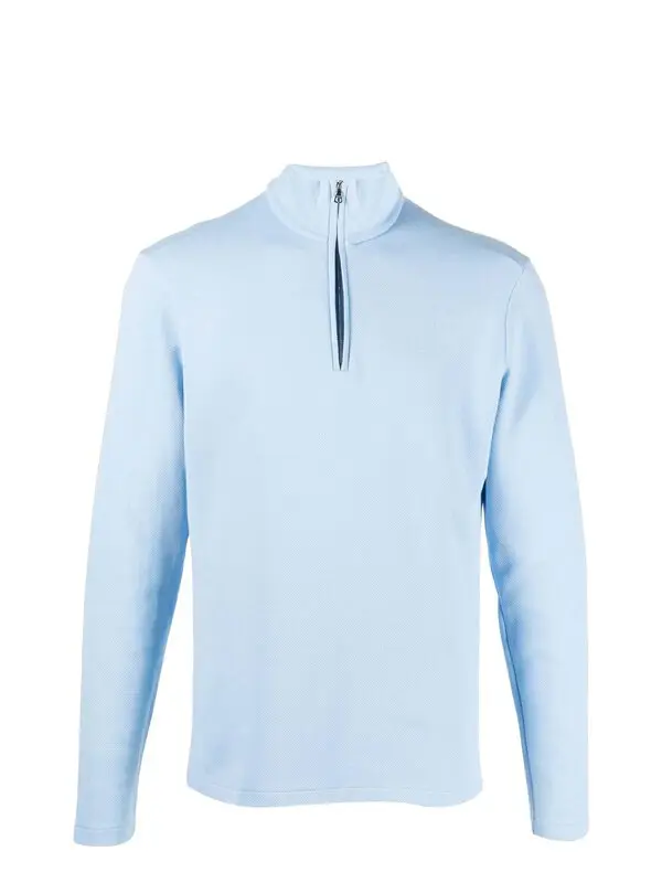 Orlebar Brown Muir Zip-collar Sweatshirt - Blue