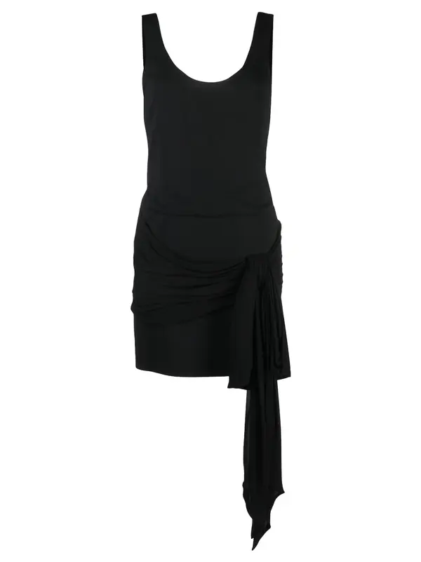 Philosophy Di Lorenzo Serafini Draped Tie Mini Dress - Black