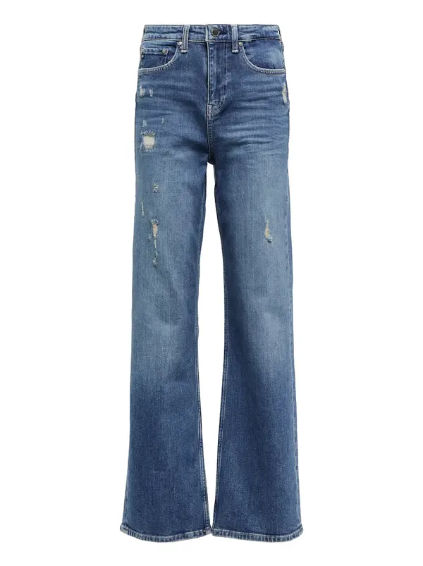 Ag High-rise Boyfriend Jeans - Blue