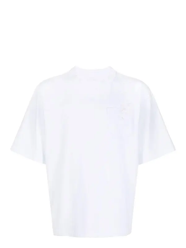 Sacai Appliqué-detail Short-sleeve T-shirt - White