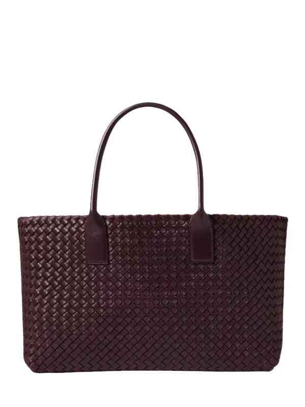 Bottega Veneta Cabat Intrecciato Leather Tote - Purple