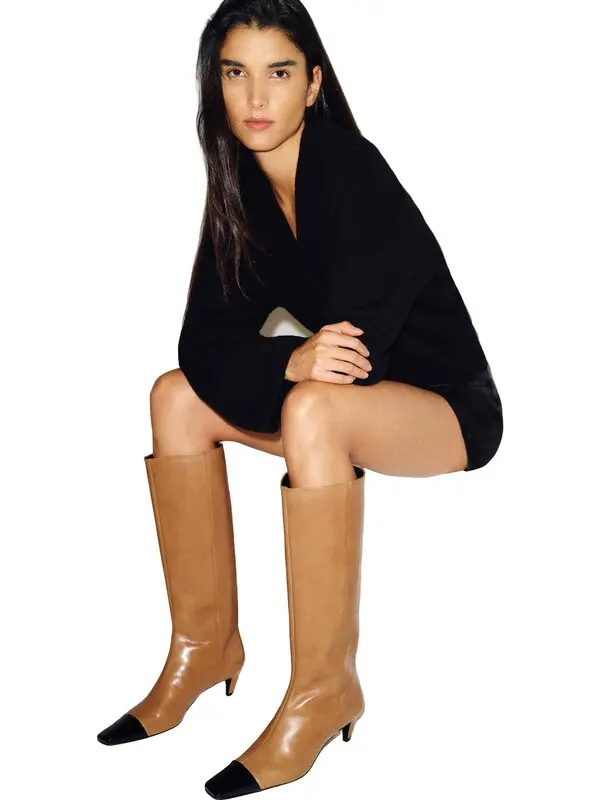 REFORMATION Remy Knee Boot - Natural
