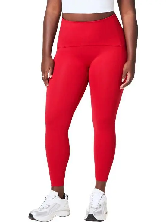 Spanx Spanxshape™ Booty Boost® Side Pocket Leggings - Spanx Red