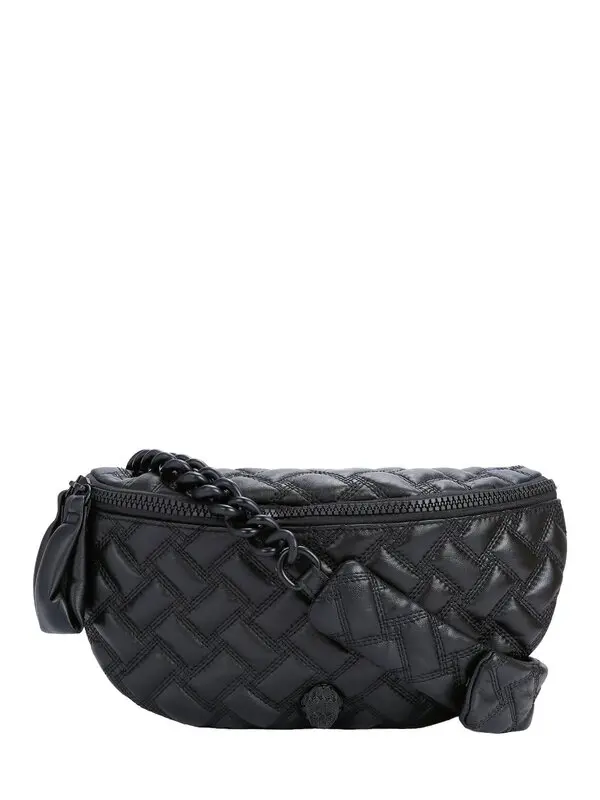 Kurt Geiger Kensington Drench Leather Belt Bag - Black