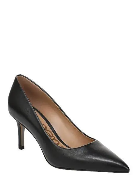 Sam Edelman Vienna Pointed Toe Pumps - Black Leather