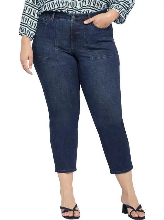 NYDJ Piper Ankle Relaxed Straight Leg Jeans - Mesquite