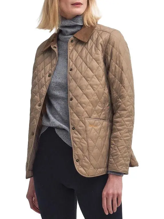 Barbour Annandale Diamond-quilted Jacket - Sand Dune