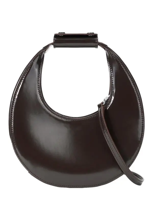 Staud Mini Moon Leather Bag - Espresso