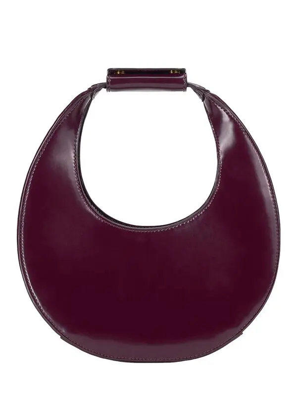 Staud Mini Moon Leather Bag - Syrah