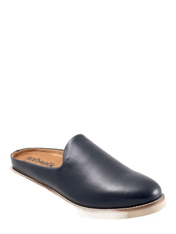 Softwalk Wolcott Ii Mule - Navy Leather
