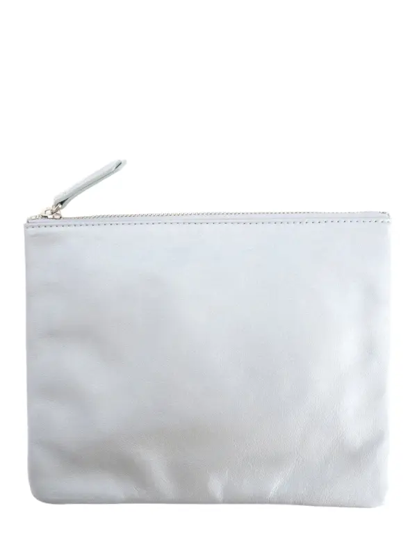 ROYCE NEW YORK Personalized Leather Travel Pouch - Silverilver Foil