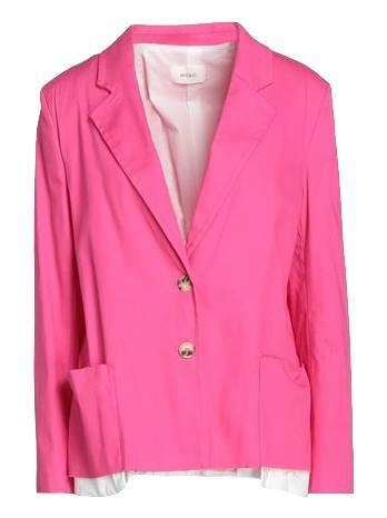 VICOLO Blazer With Lapel Collar - Fuchsia