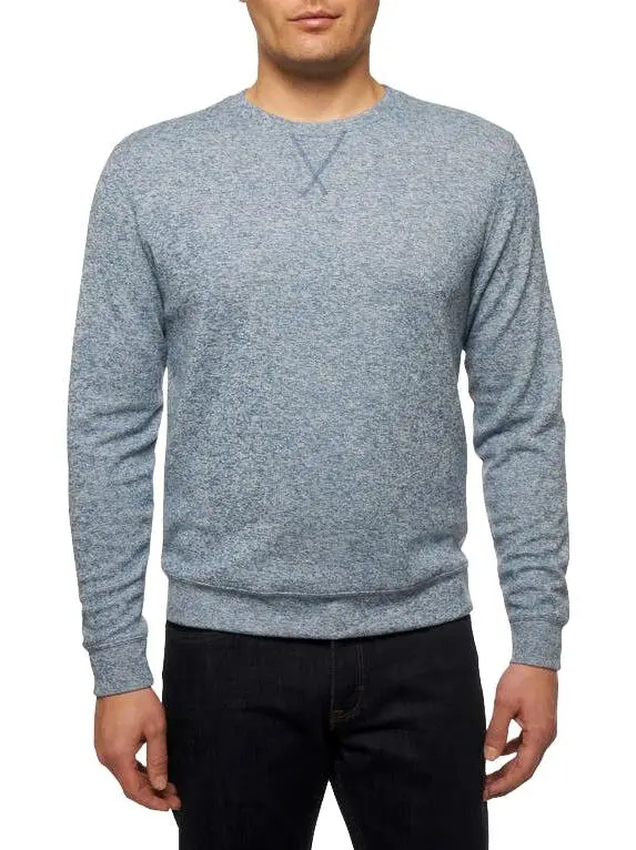 Robert Graham Bassi Marled Double Knit Pullover - Dark Teal