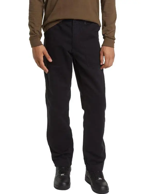 Alpha Industries Fatigue Cotton Straight Pants - Black