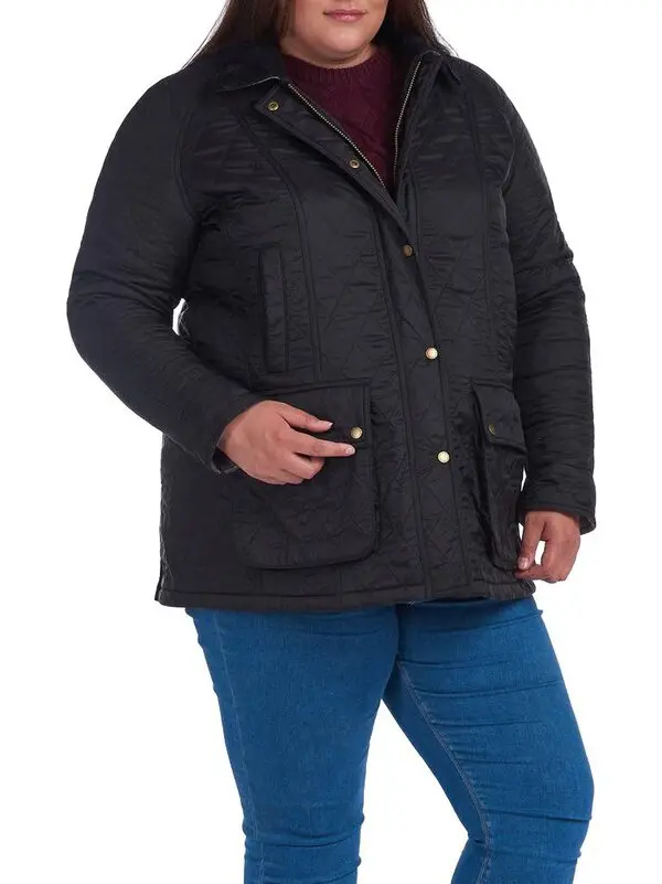 Barbour Beadnell Polarquilt Jacket - Black/black