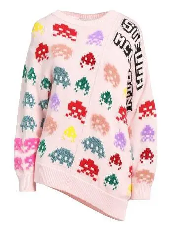 Stella McCartney Knitted Sweater With Multicolor Pattern - Pink
