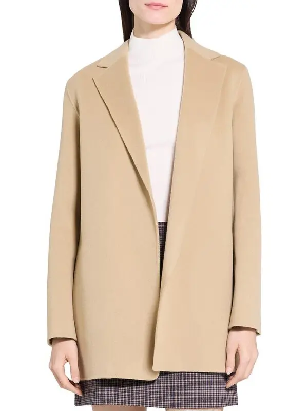 Theory Clairene Wool & Cashmere Jacket - New Camel - E92