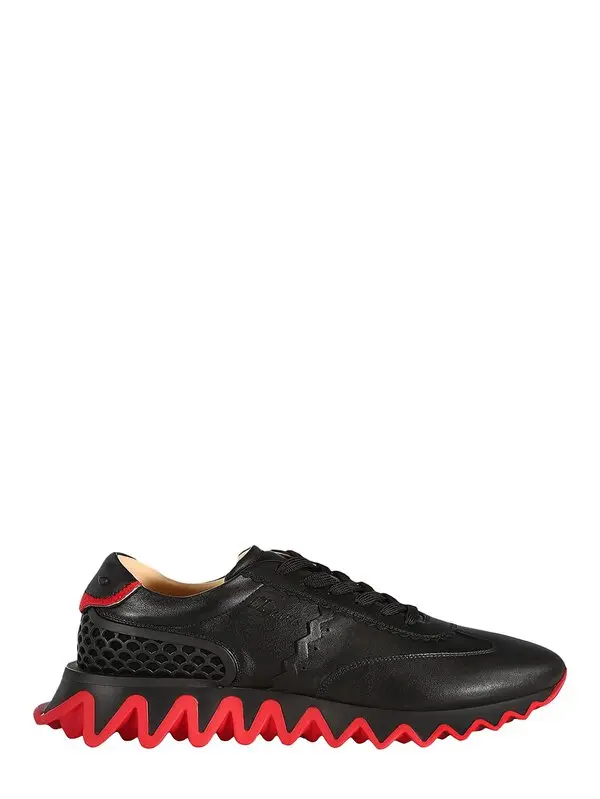 CHRISTIAN LOUBOUTIN Loubishark Leather Runner Sneakers - Black/loub