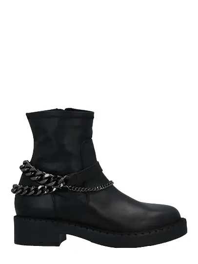 FORMENTINI Leather Ankle Boots - Black