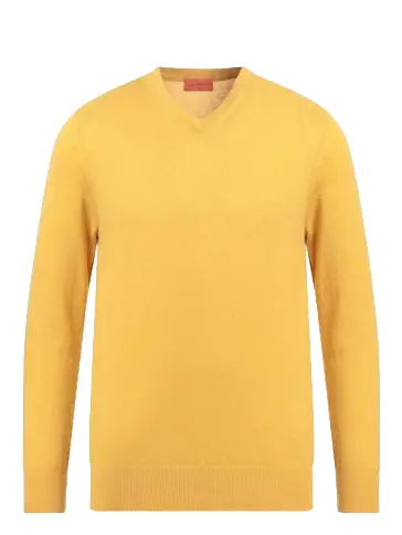 BALLANTYNE Cashmere V-neck Sweater - Yellow