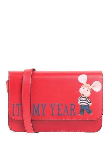 Alberta Ferretti X Topo Gigio Leather Handbag - Red