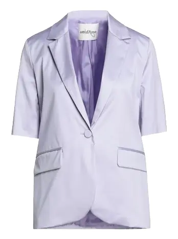 OTTOD'AME Blazer With Short Sleeves - Purple