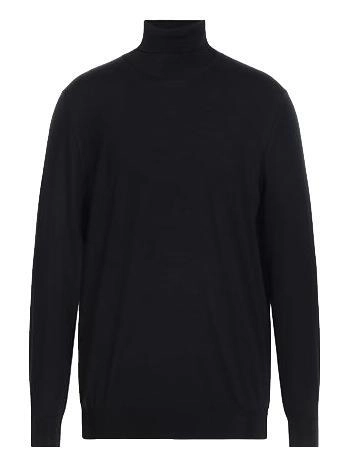 DRUMOHR Turtleneck Light Super 140s Wool Knit - Blue