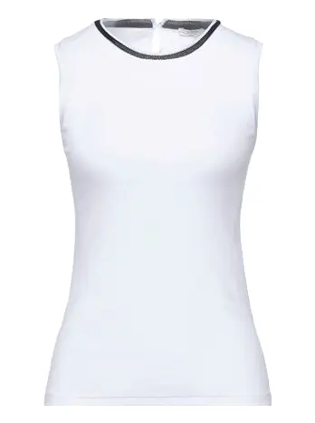 Peserico Sleeveless Knit Top - White