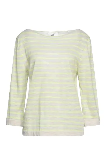 SOLOTRE Striped Knit Sweater - Beige