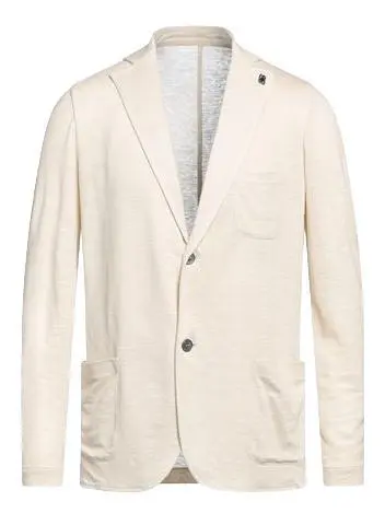 GRAN SASSO Linen Jersey Blazer - Beige