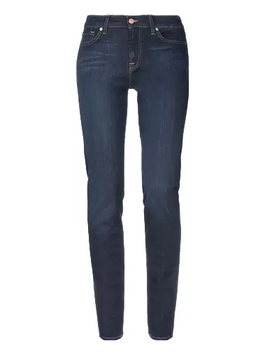 7 For All Mankind Straight-leg Jeans In Dark Wash - Blue
