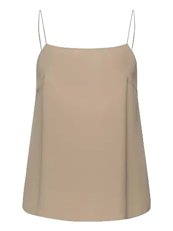 SEVENTY VENEZIA Crepe Tank Top - Beige