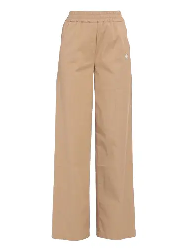 THE EDITOR Wide-leg Trousers - Beige