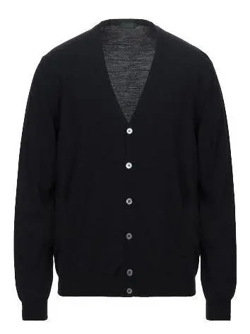 ZANONE Virgin Wool & Polyamide Cardigan - Black