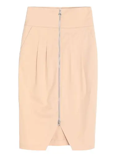 Patrizia Pepe Midi Pencil Skirt - Beige